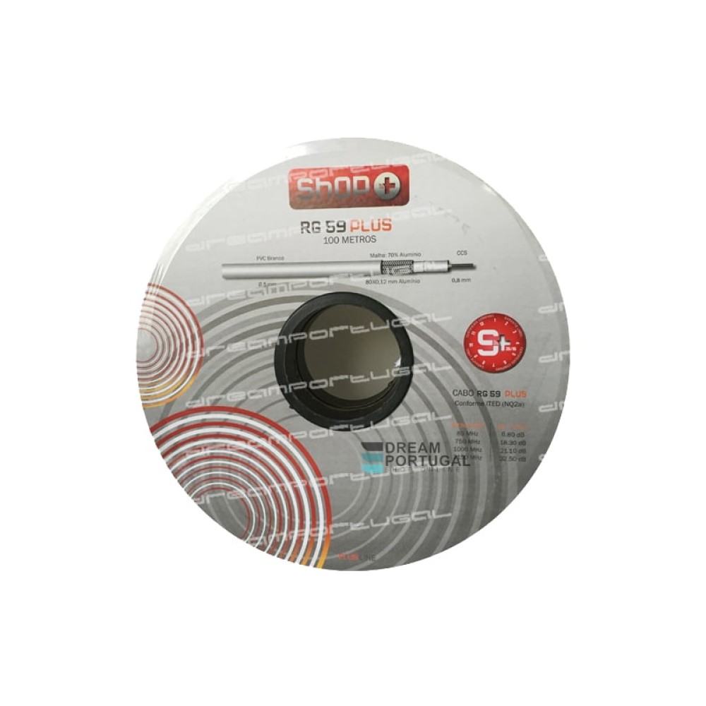 Cabo coaxial RG59 Plus Shop+